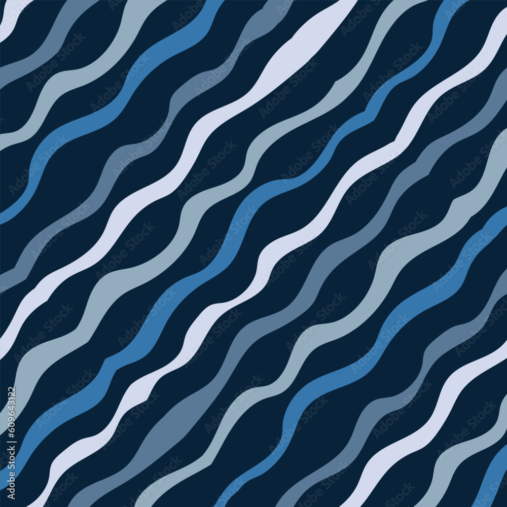 Vector fabric pattern illustration blue background abstract unbalance ...