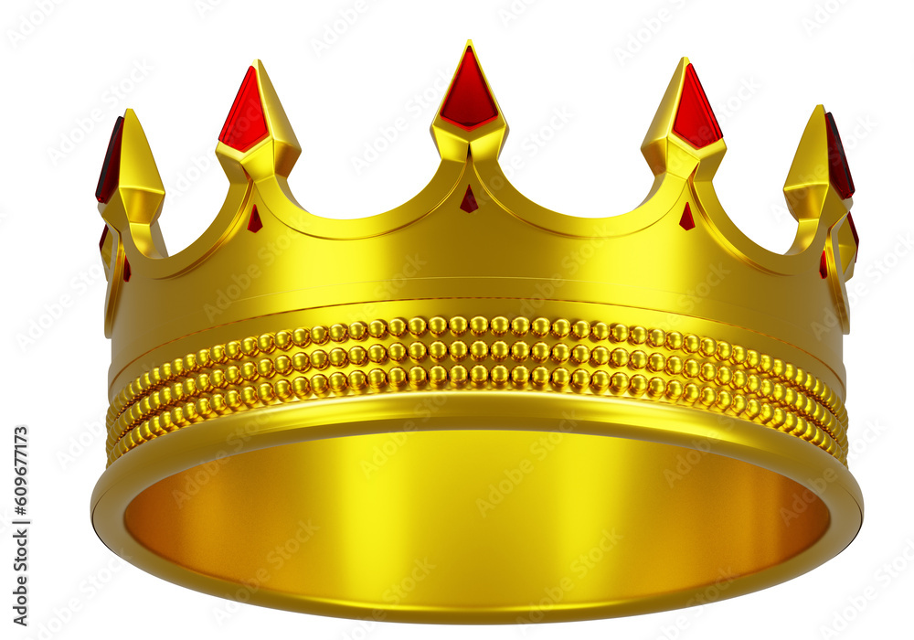 Crown for prince. Headdress for king. Power symbol isolated on white ...