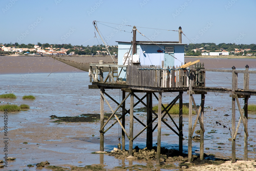 Cabane de pêcheurs, carrelet, Meschers, 17, Charente Maritime, France ...