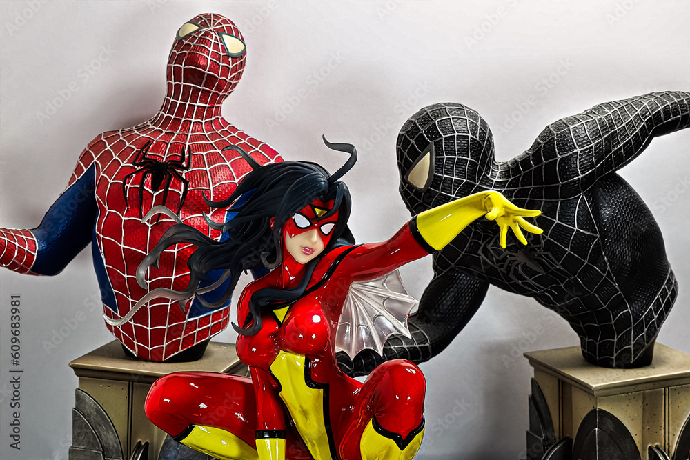 Osaka,Japan - June 4, 2023 : Display of the MARVEL SPIDER-WOMAN ...