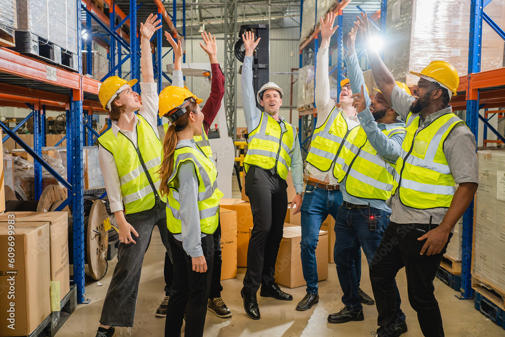 Happy Warehouse Workers