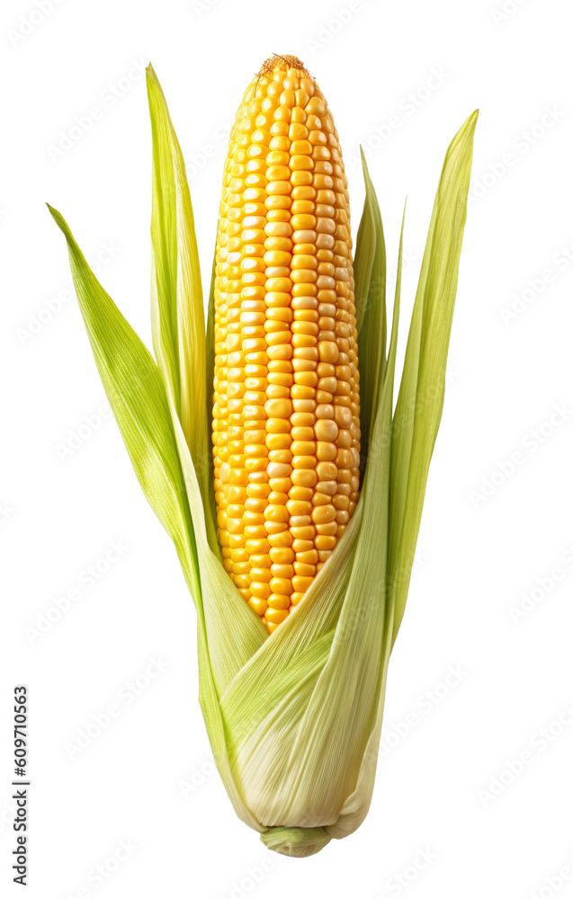 Corn Isolated on Transparent Background - Generative AI Stock ...
