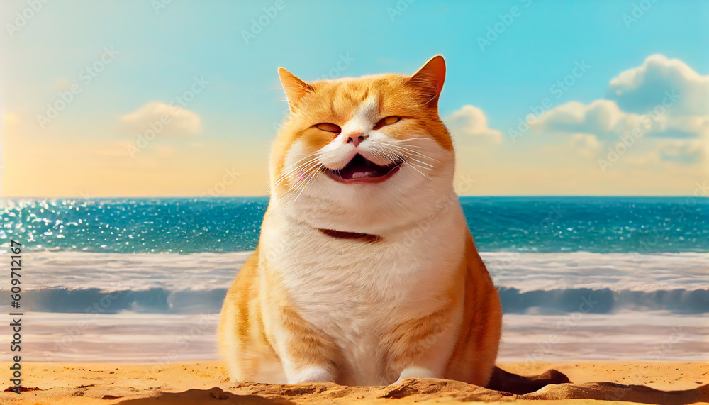 laughing cat, Surprised face, Wow expression cat funny face with open ...