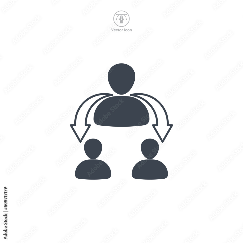 Employee Referral icon symbol template for graphic and web design ...