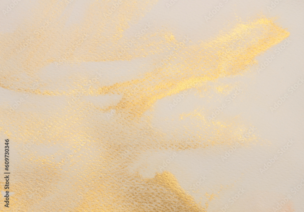Beige, gold, glitterwatercolor paper texture background. Stock ...