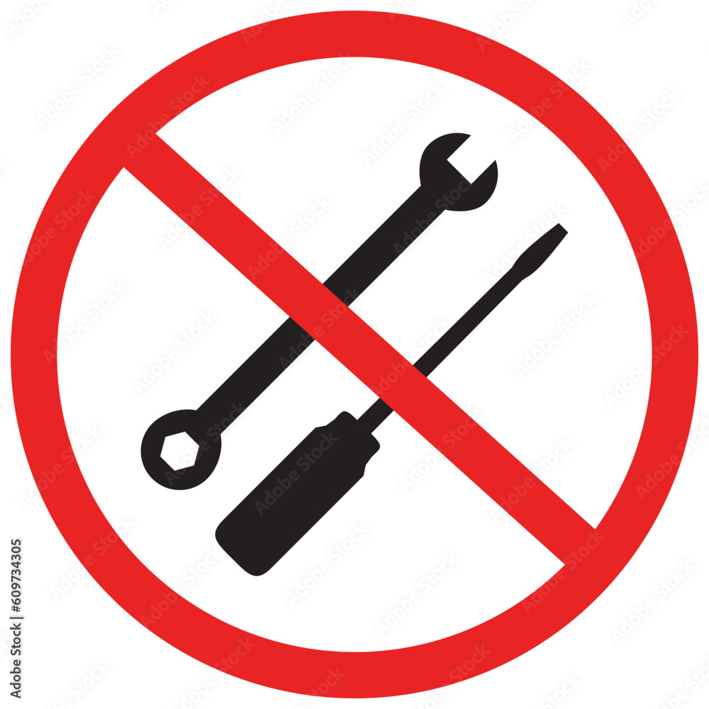 Black no tool needed, no need to install by tools icon with red stop ...