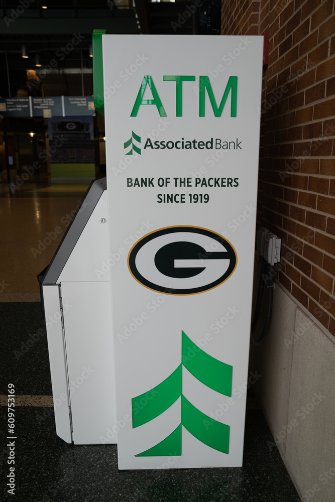 Green Bay, Wisconsin - June 2, 2023: NFL Green Bay Packers-themed ATM ...