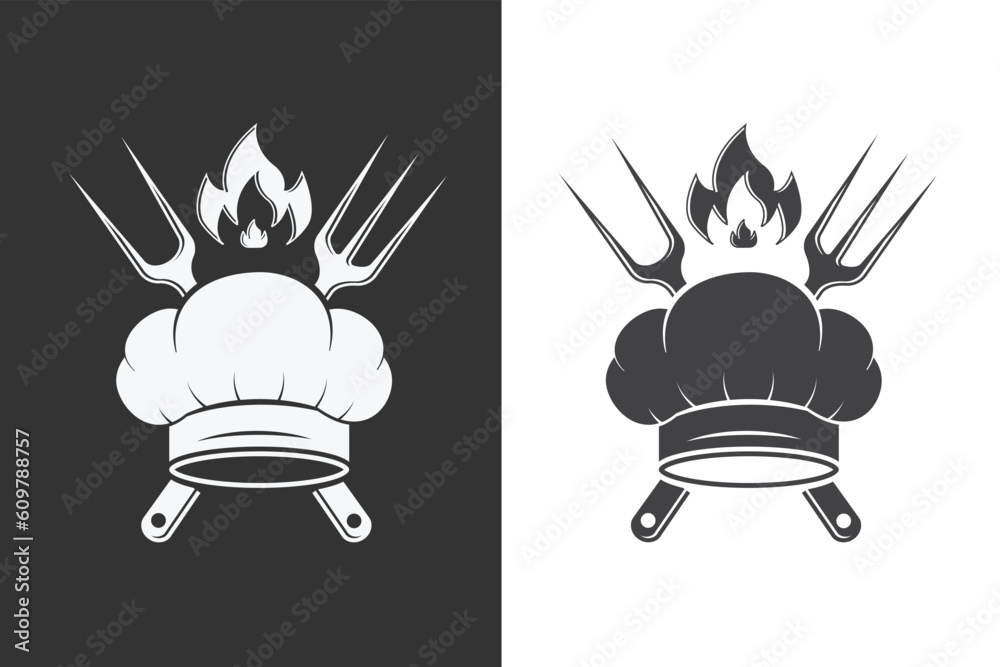 Chef Hat Vector, Cooking Hat, Chef Hat Silhouette, Restaurant Equipment ...