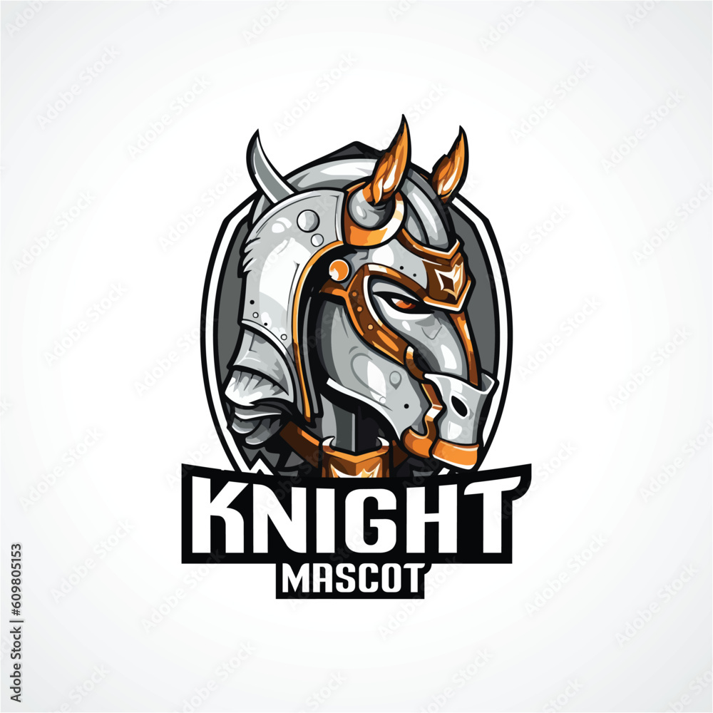 Knight Mascot Logo Design Warrior Mascot Logo Design Knight Vector Art ...