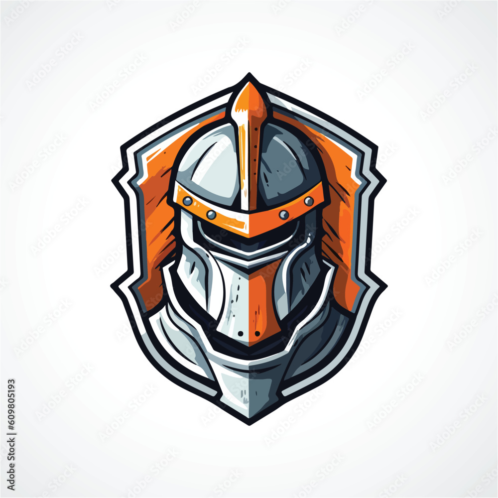 Knight Mascot Logo Design Warrior Mascot Logo Design Knight Vector Art ...