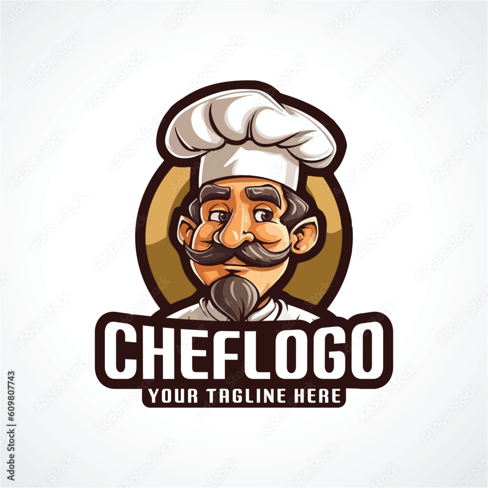 Chef Mascot Logo Design Cook Mascot Logo Design Cook Logo Design Chef ...