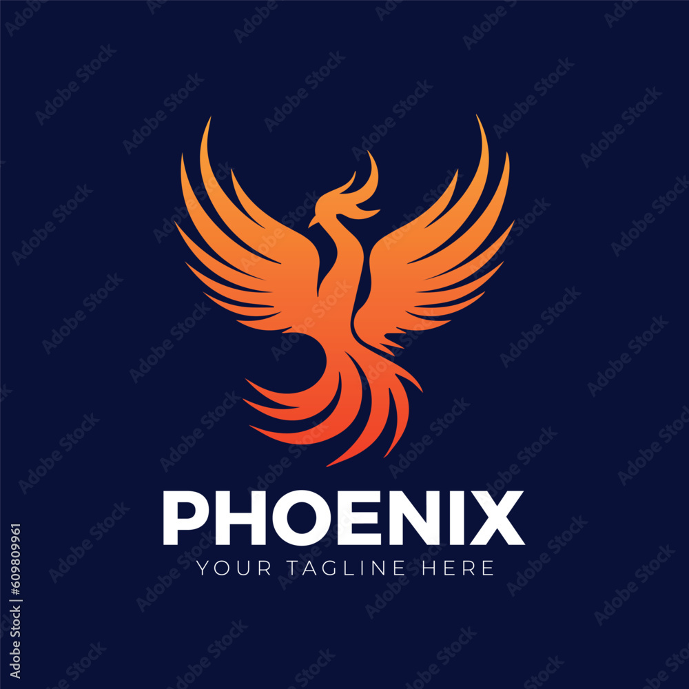 Phoenix Logo Design Minimal Phoenix Logo Design Modern Phoenix Logo ...
