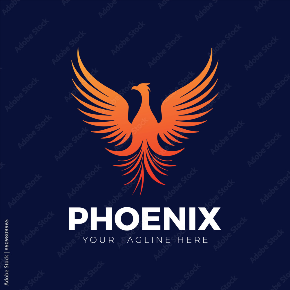 Phoenix Logo Design Minimal Phoenix Logo Design Modern Phoenix Logo ...