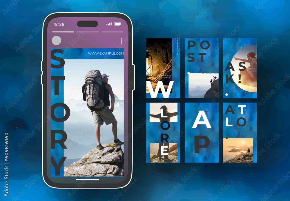 Modern Social Media Story Layouts Stock Template | Adobe Stock