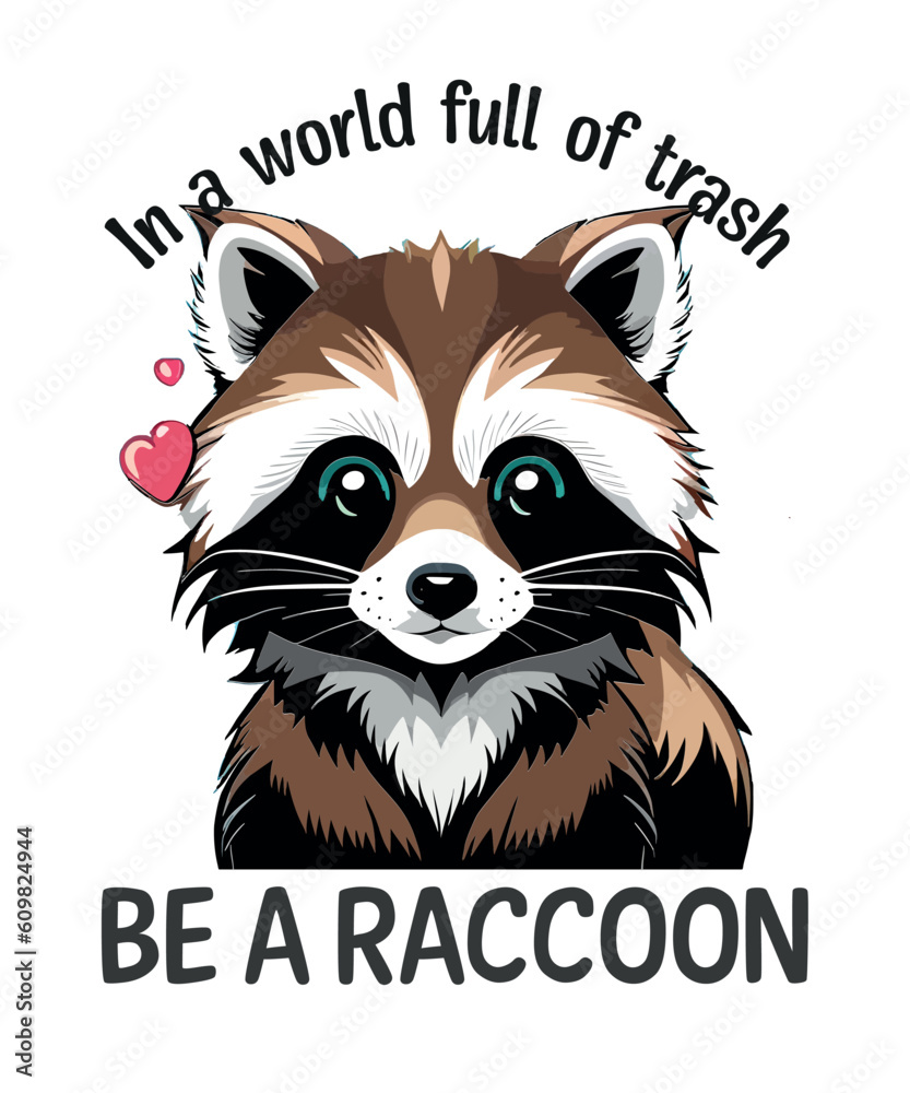 In a world full of trash, be a raccoon, Raccoon, Raccoon quote, Raccoon ...