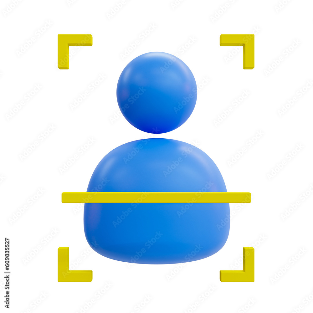 3d minimal identity verification. user authentication. personal data ...