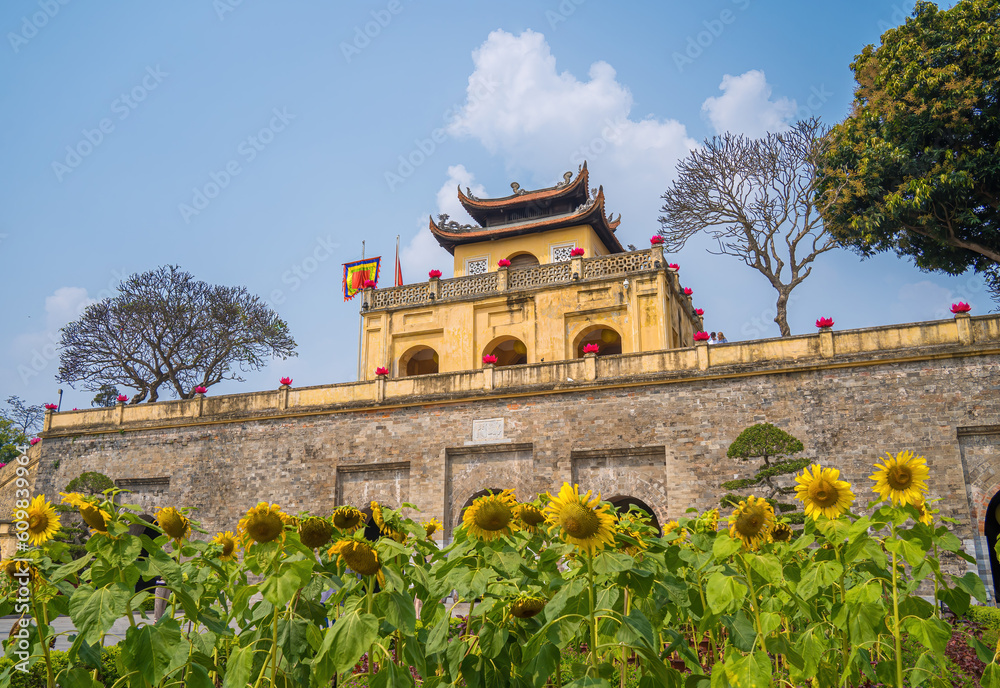 Panorama Central sector of Imperial Citadel of Thang Long,the cultural ...