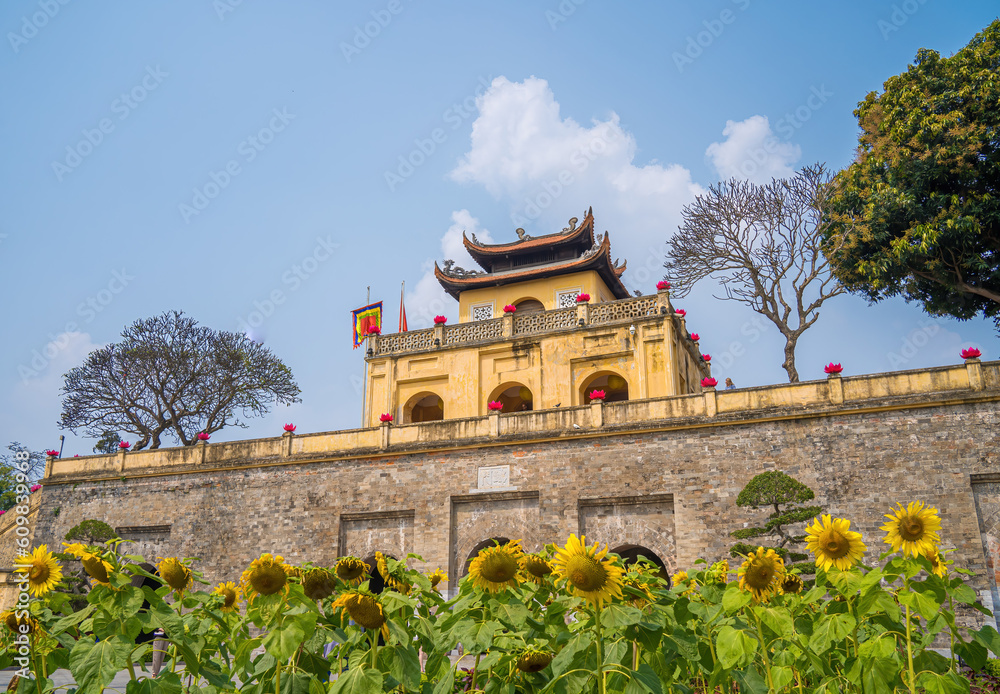 Panorama Central sector of Imperial Citadel of Thang Long,the cultural ...
