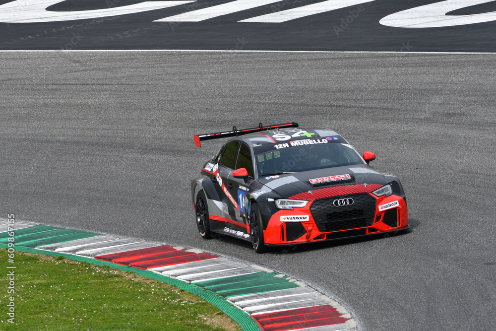 Scarperia, 23 March 2023: Audi RS3 LMS DSG TCR of Team AIKOA Racing in ...