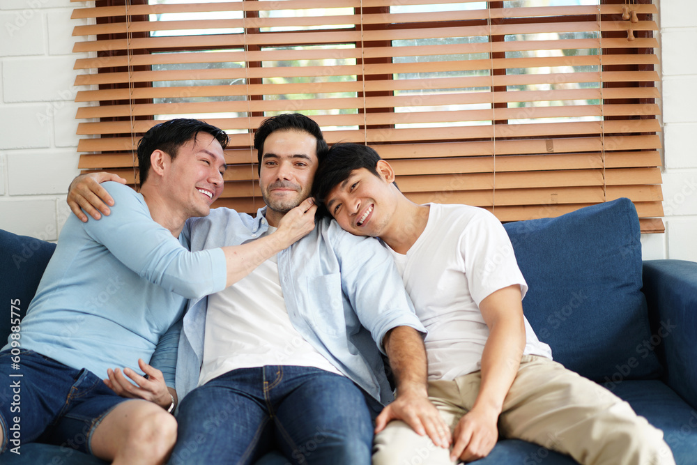 The complicated relationship of three men live happily together. gender ...