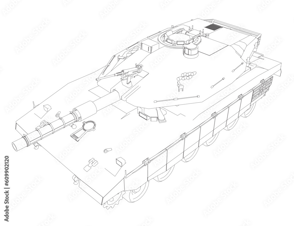 Isolated vector image for military concepts. Military tank. Military ...