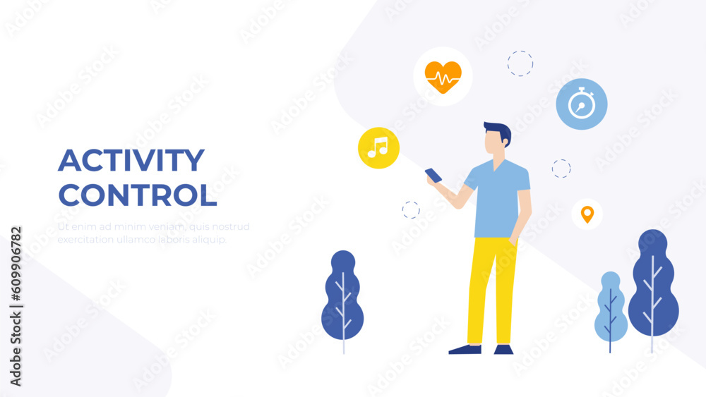 Daily activities routine, control, work life balance, lifestyle, app ...