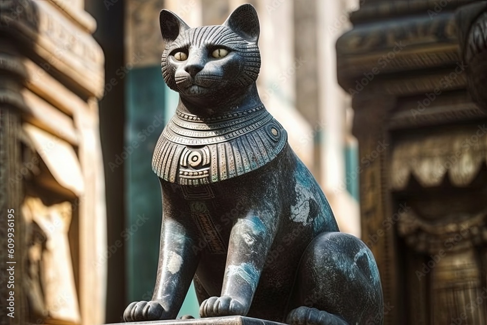 Cat in ancient Mesopotamia revered as a sacred guardian of knowledge ...