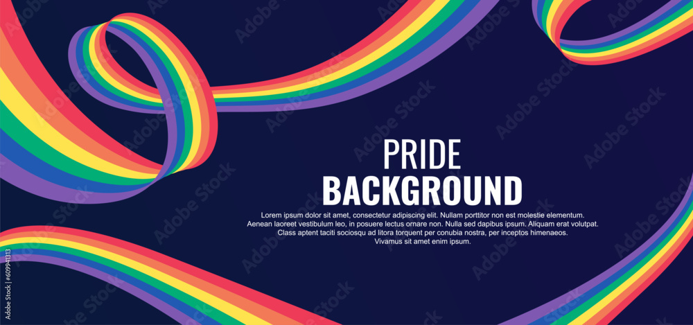LGBT pride abstract background. Vector background with rainbow colors ...