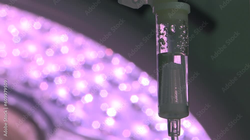 IV drip in the surgical operating room. IV drip system for intravenous ...