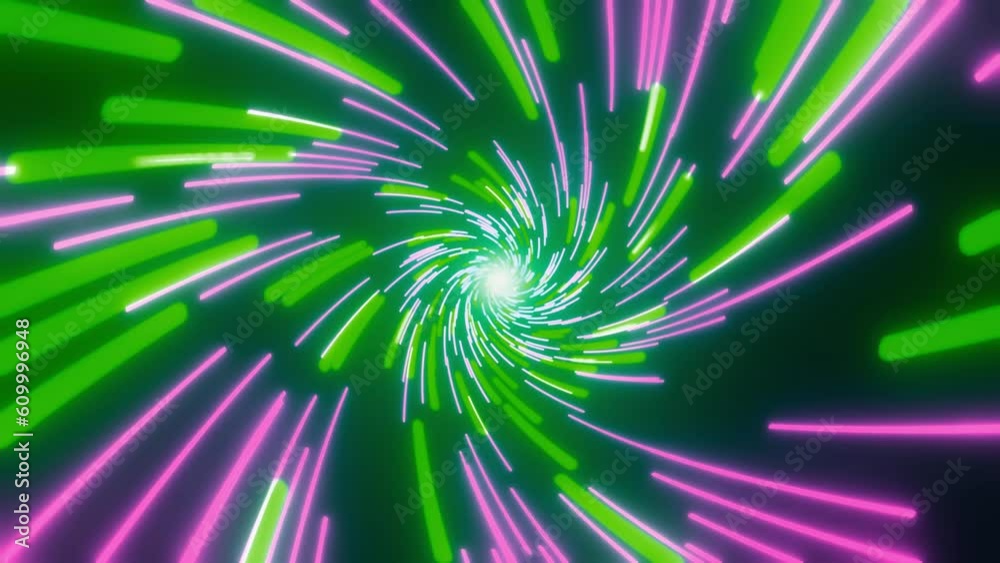 Seamless loop abstract light streaks effect animation. twisted light ...