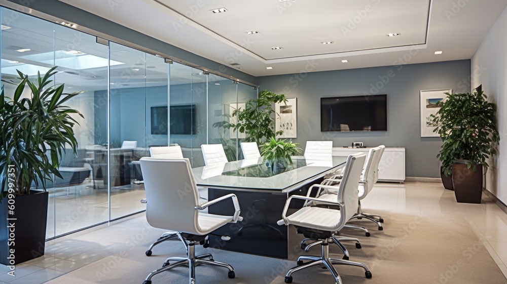 Inspiring office interior design Modern style Meeting room featuring ...