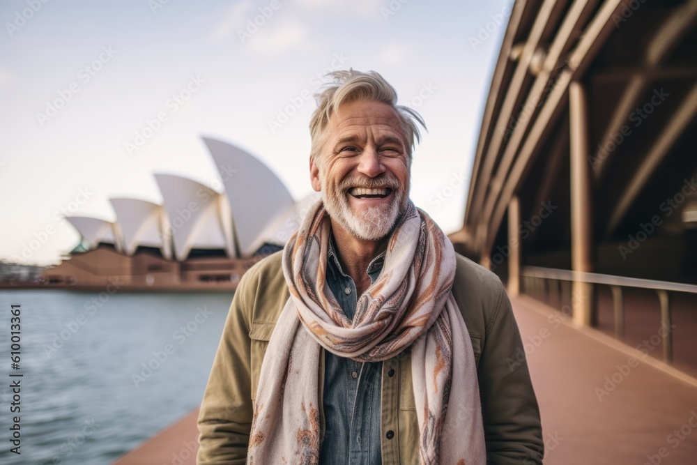 Lifestyle portrait photography of a tender man in his 50s that is ...