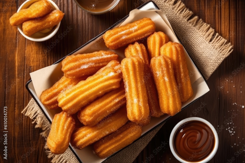 stock photo of A churro is a type of fried dough Food Photography AI ...