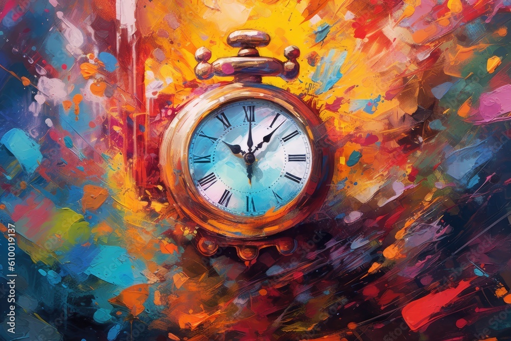Capturing the essence of time's fleeting nature, an explosive concept ...