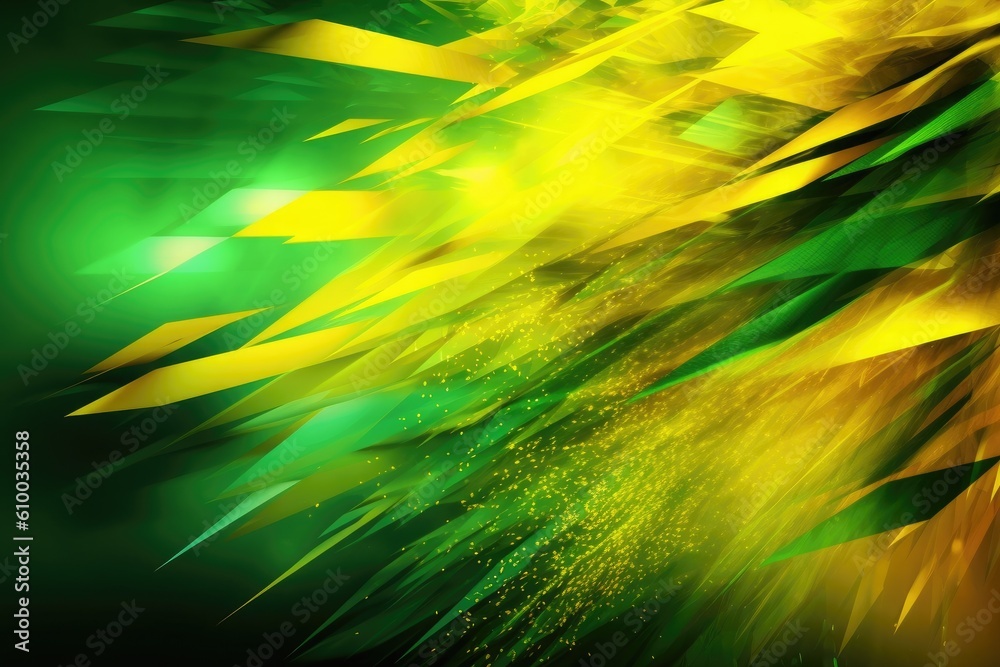 Abstract Brazilian colors background - Illustration created with ...