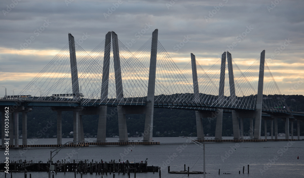 new tappan zee bridge at sunset (nyack to tarrytown, new york ...