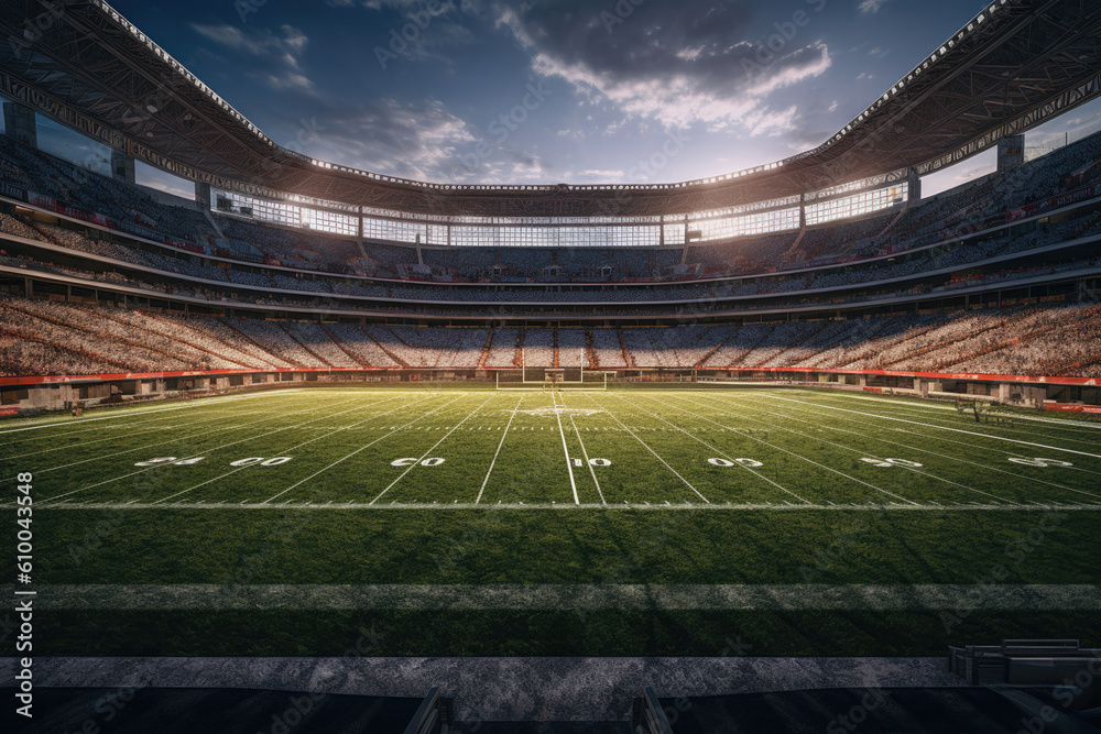 Stadium made with Generative AI technology Stock Illustration | Adobe Stock
