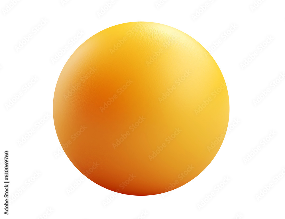 Table tennis ball on transparent background. Generative AI. Stock ...