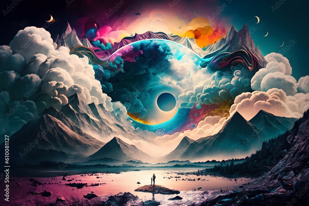 Dreamscapes Create a series of surrealistic dreamscapes that are both ...