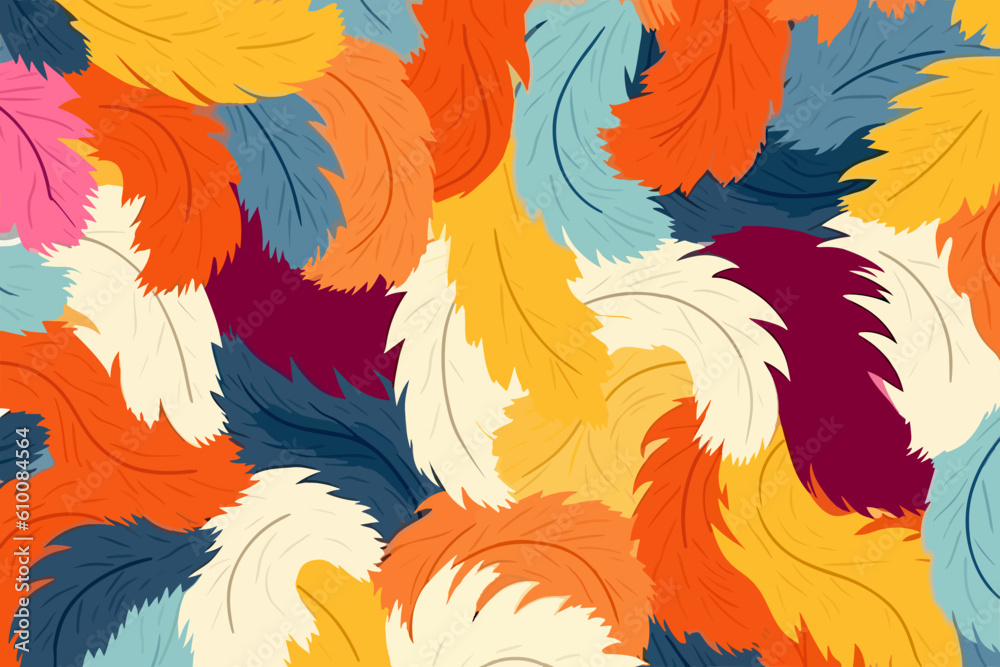 Doodle inspired Furry rugs pattern pattern, cartoon sticker, sketch ...
