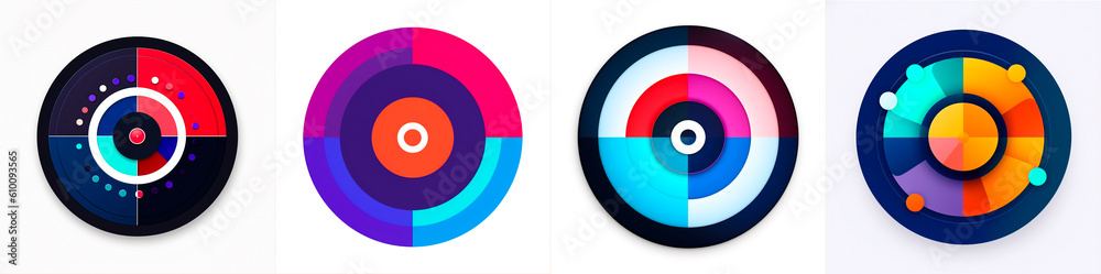 Create distinctive circular icons for Members.workflows.calculations ...