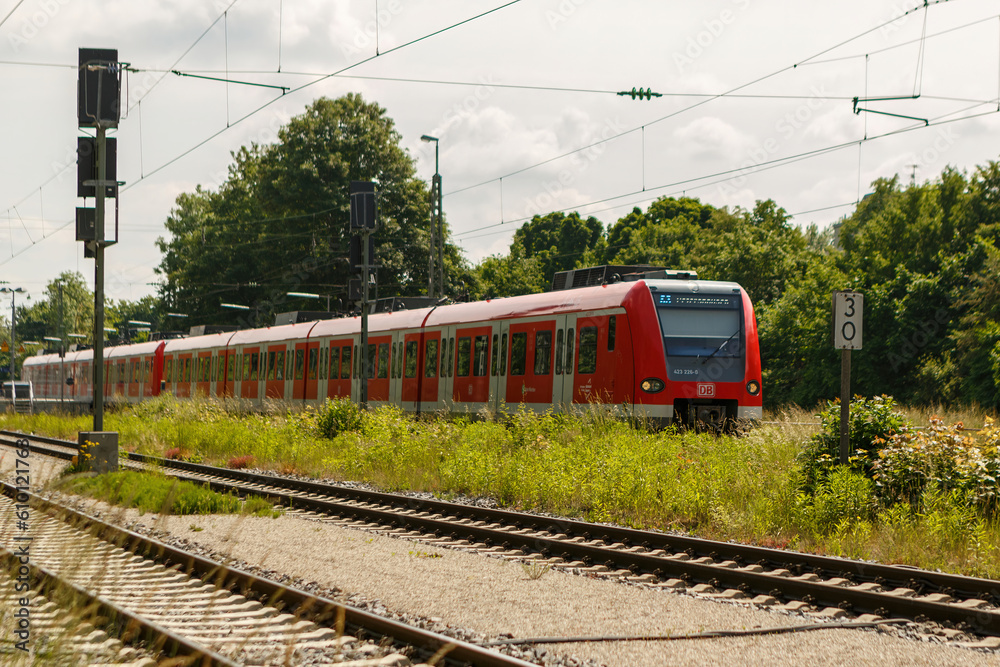 Munich, Bavaria, Germany - June 05th 2023: A S-Bahn train of DB ...