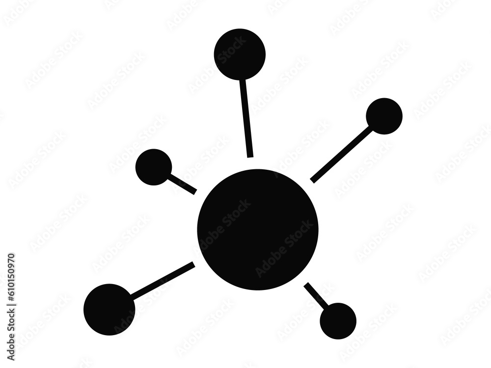business network structure icon ,network icon vector on white ...