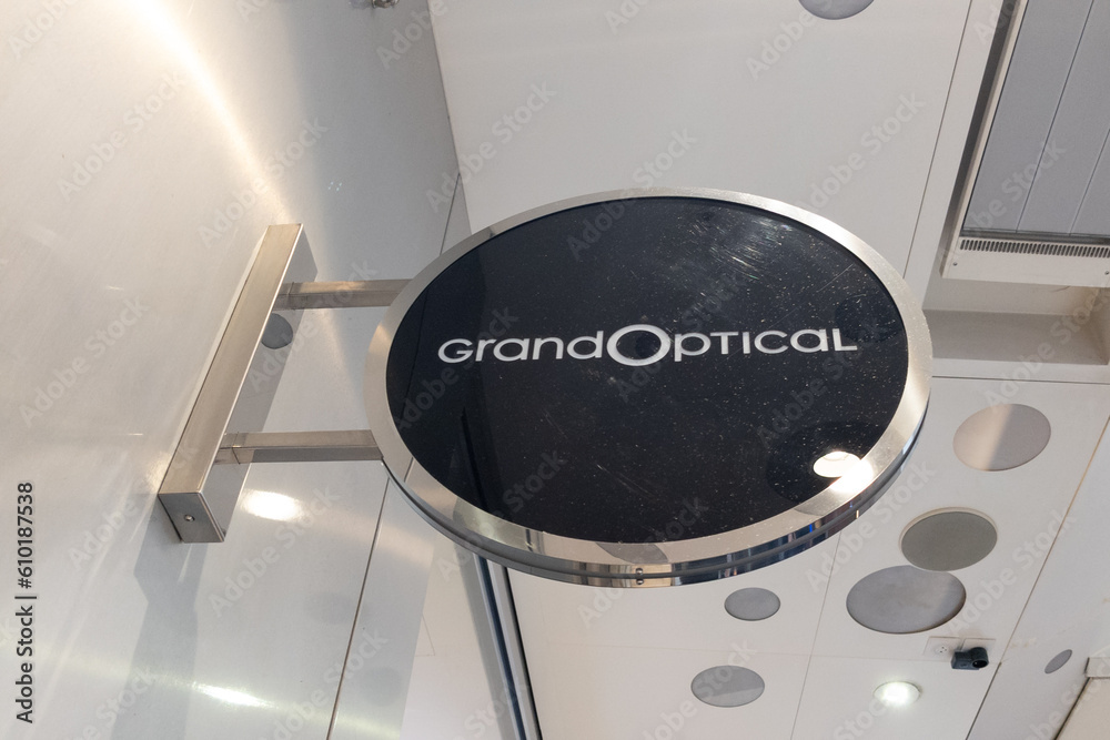 grand Optical logo brand shop entrance glasses chain Store eyeglassess ...