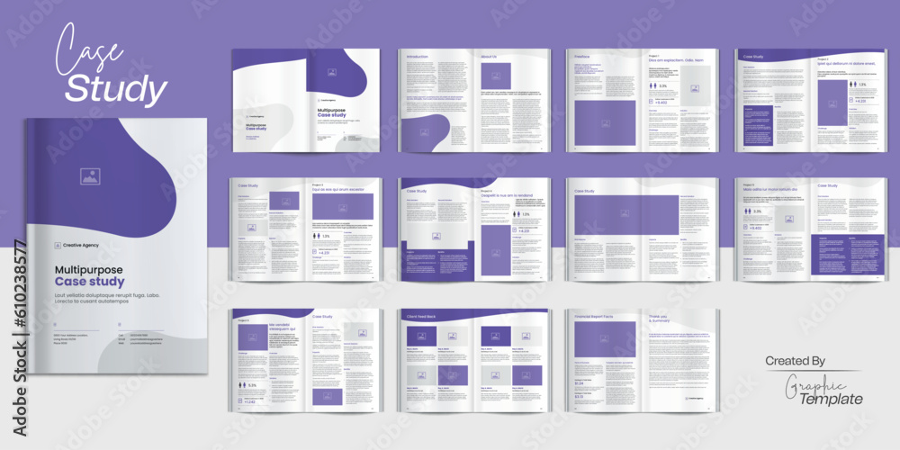 Business Case Study Template Case Study Booklet Design Case Study ...