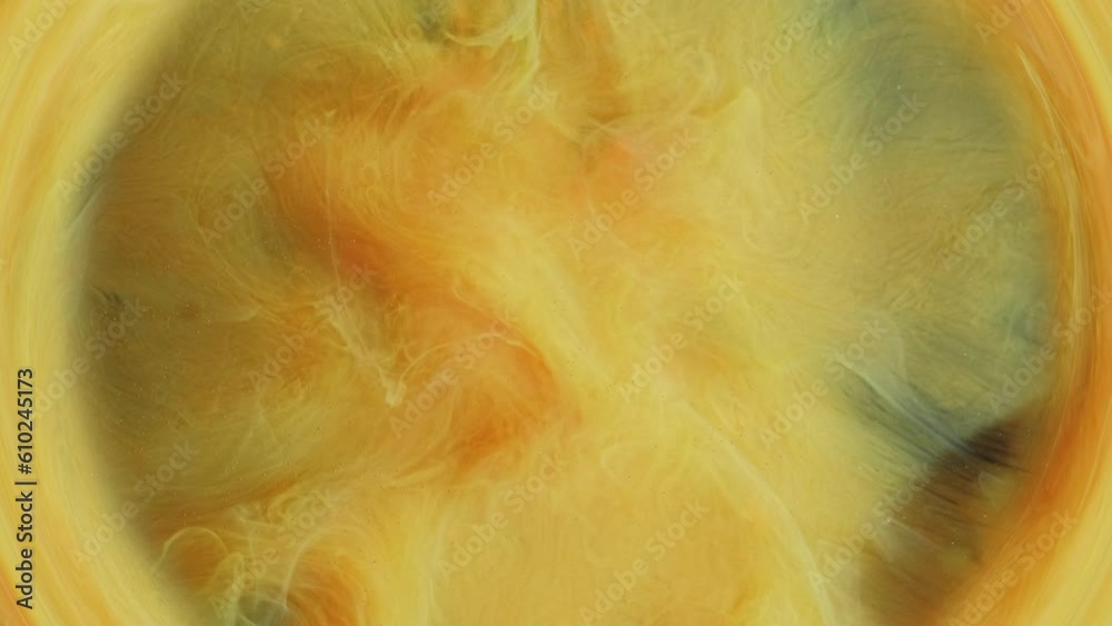 Vidéo Stock Smoke circle. Ink water. Fluid swirl. Fume vortex. Bright ...