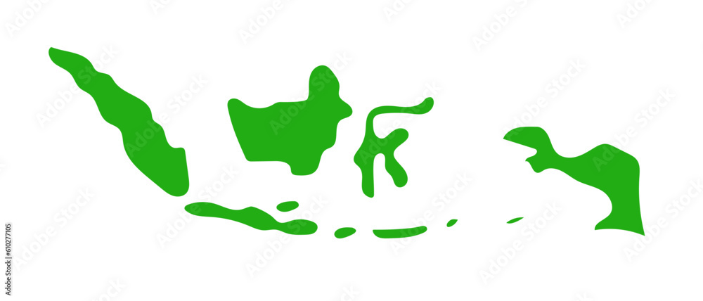 Vetor de Simple Indonesian map. Indonesia map. Vector. do Stock | Adobe ...