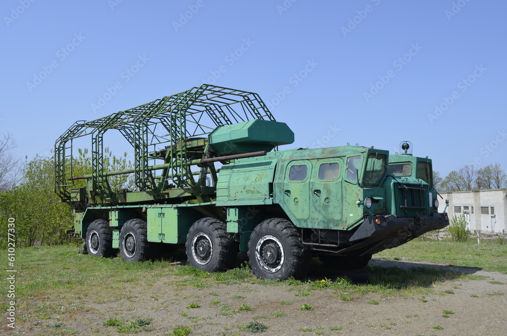 Soviet military tractor for transporting missile warheads ...