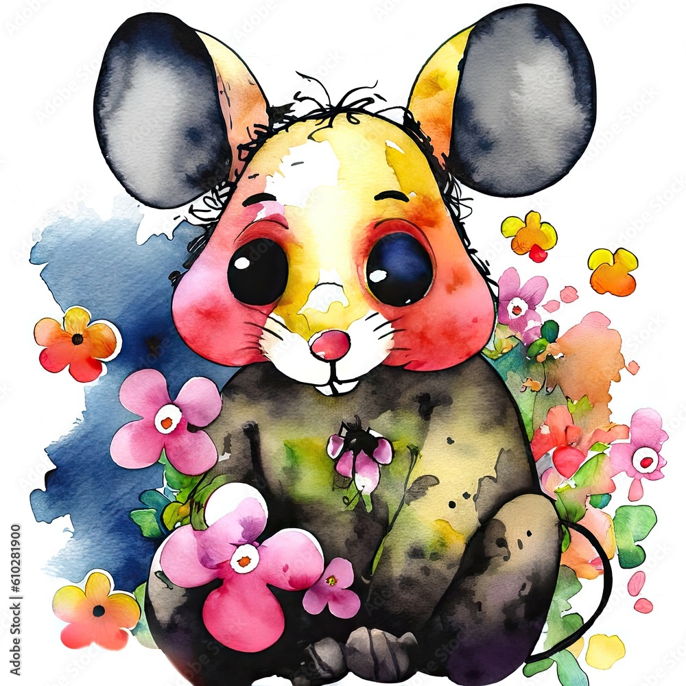 Watercolor Mickey Mouse A look at the Disney mascots influence in pop ...