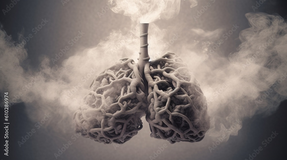 The concept of air pollution and lung disease, the effects of polluted ...